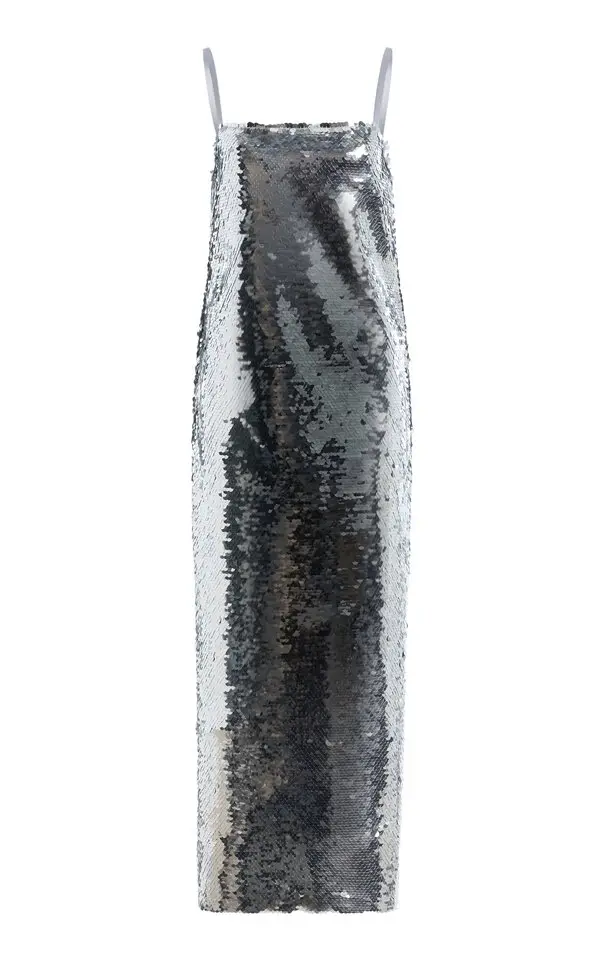 SEV Elliott Sequined Maxi Dress - Silver