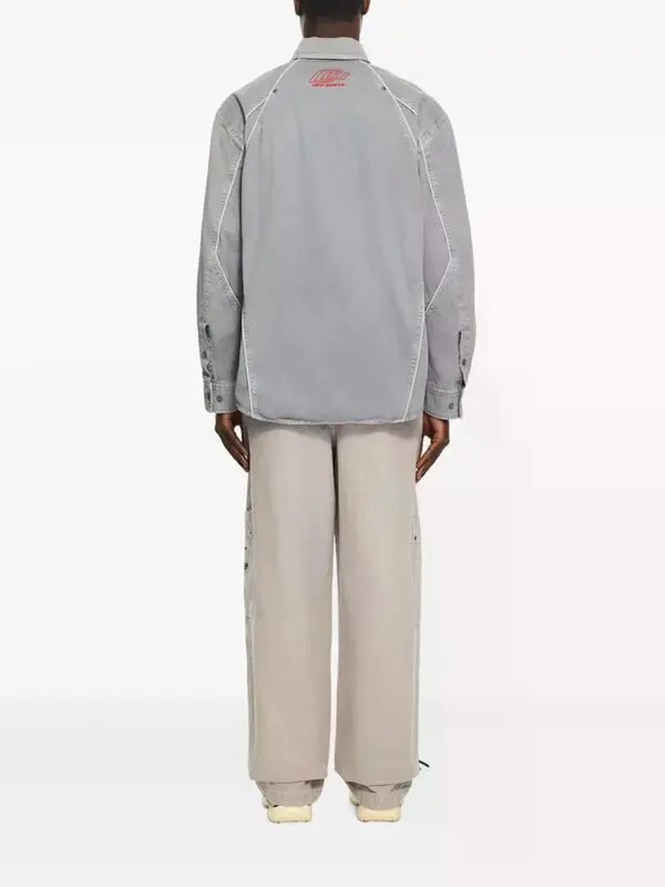 Off-White Garment-dyed Sporty Shirt - Grey