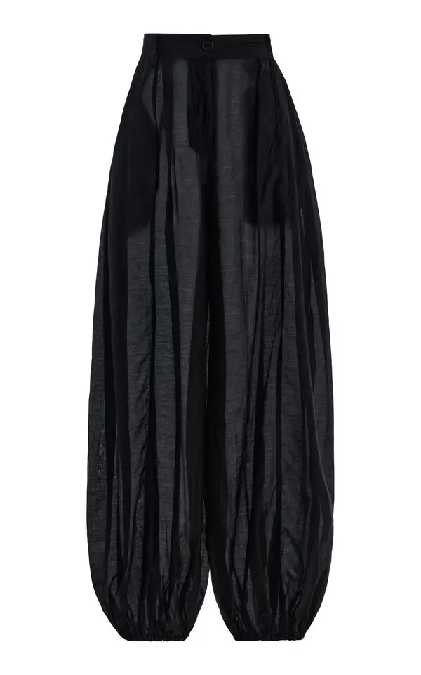 THE LATEST Dilan Muslin Balloon Pants - Black