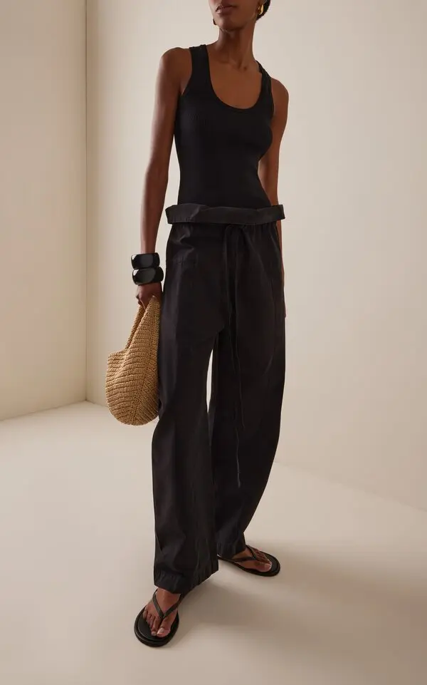 Matteau Ribbed Tank Top - Black