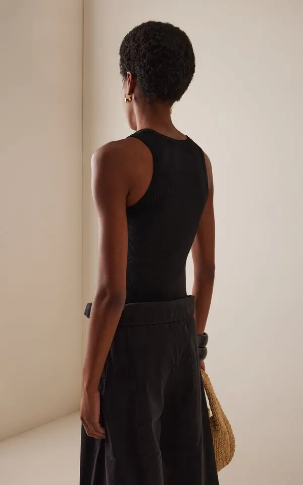 Matteau Ribbed Tank Top - Black