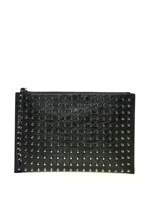John Richmond Studded Clutch - Black