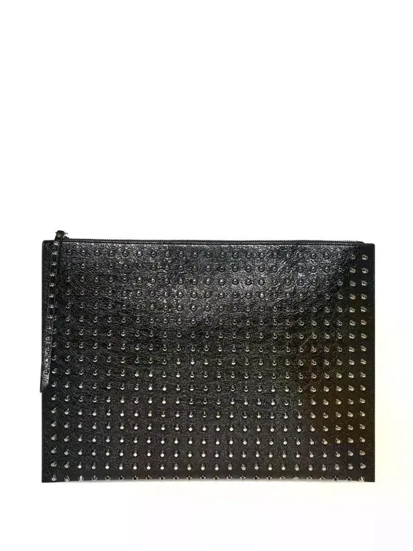John Richmond Studded Clutch - Black
