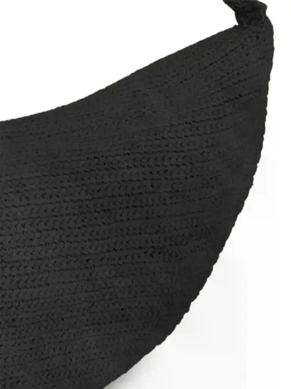 IBELIV Luna Raffia Shoulder Bag - Black
