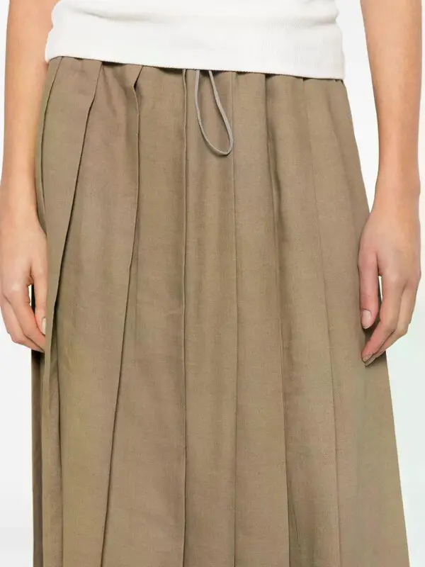 Fabiana Filippi Drawstring-fastening Pleated Midi Skirt