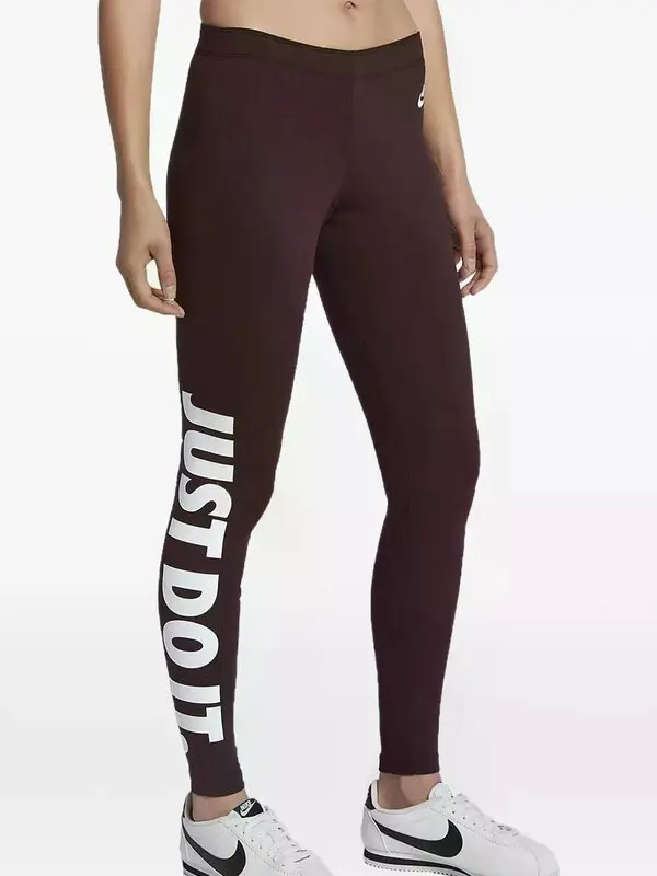 Nike Logo-print Leggings - Brown