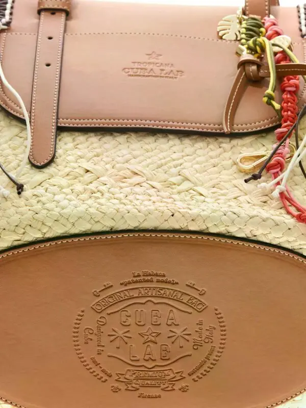 CUBA LAB Tropicana Raffia Shoulder Bag - Neutrals