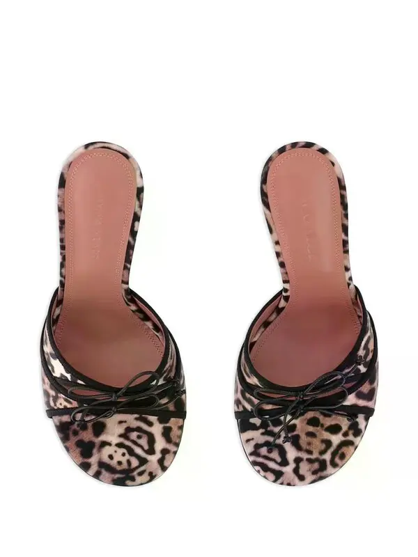 Amina Muaddi Eleonora 95mm Leopard-print Heeled Pumps - Brown