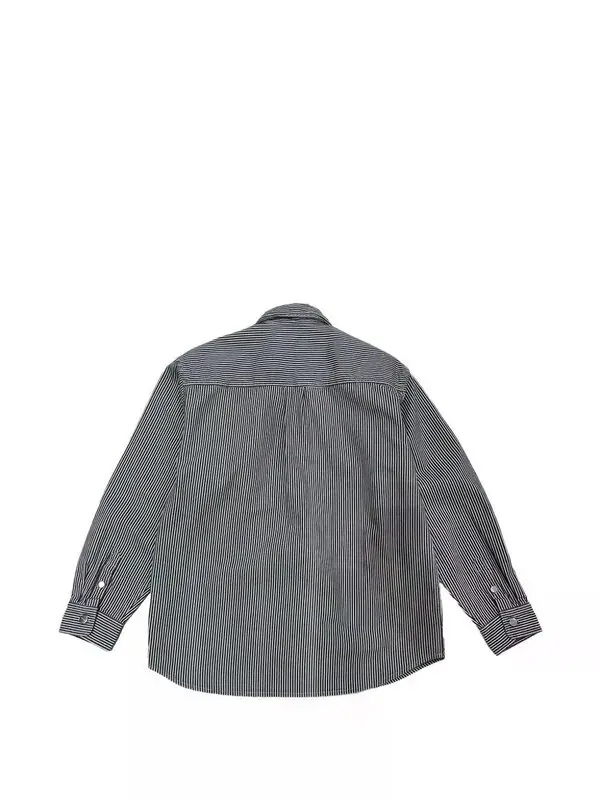 Carhartt Work In Progress Mercer Striped Flap-pocket Overshirt - Black