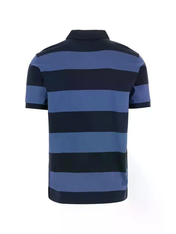 Emporio Armani Striped Logo Polo Shirt