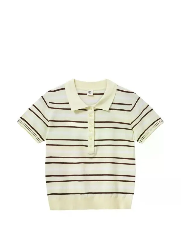 THE GARMENT Striped Polo Shirt