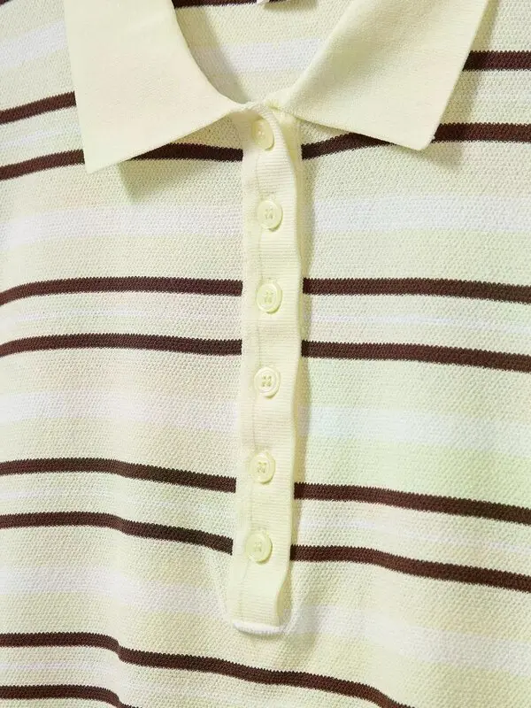 THE GARMENT Striped Polo Shirt