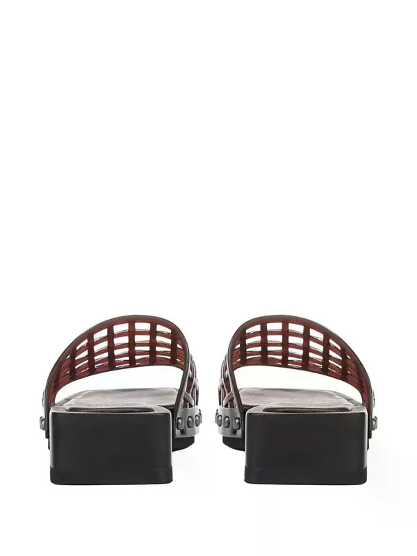 Vince Barbara Mesh Studded Sandals - Brown