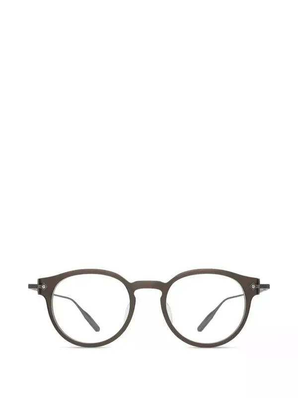 Barton Perreira Eugene Geometric-frame Eyeglasses - Brown