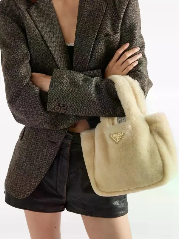 Prada Shearling Mini Handbag