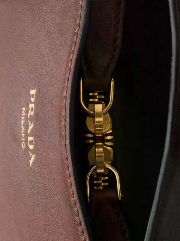 Prada Leather Tote Bag - Brown