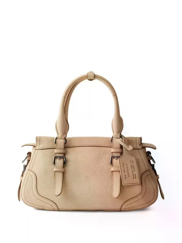 Prada Leather Tote Bag - Neutrals