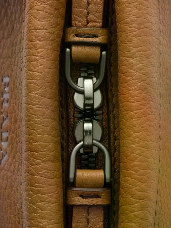 Prada Leather Tote Bag - Brown