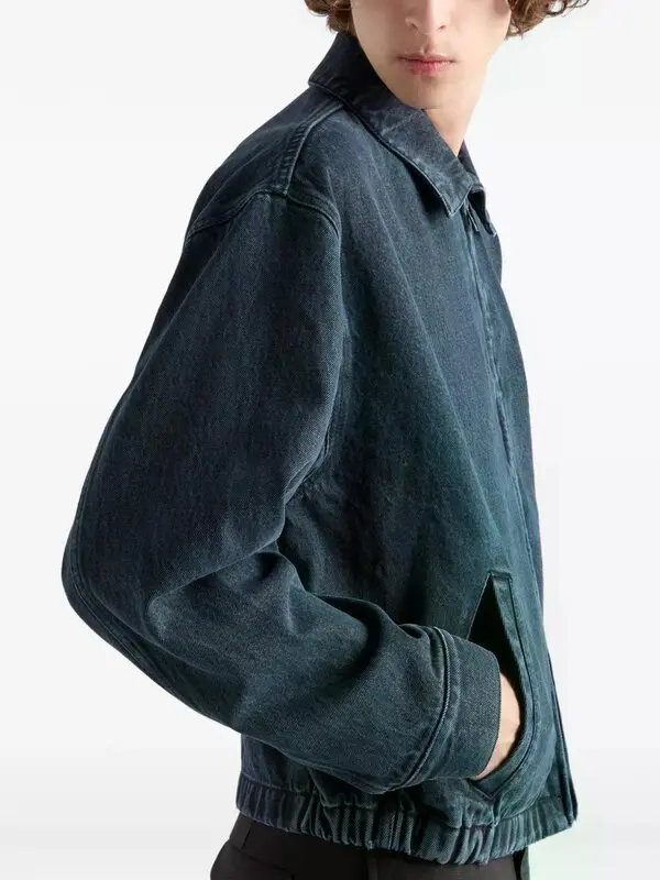 Prada Denim Blouson Jacket - Blue