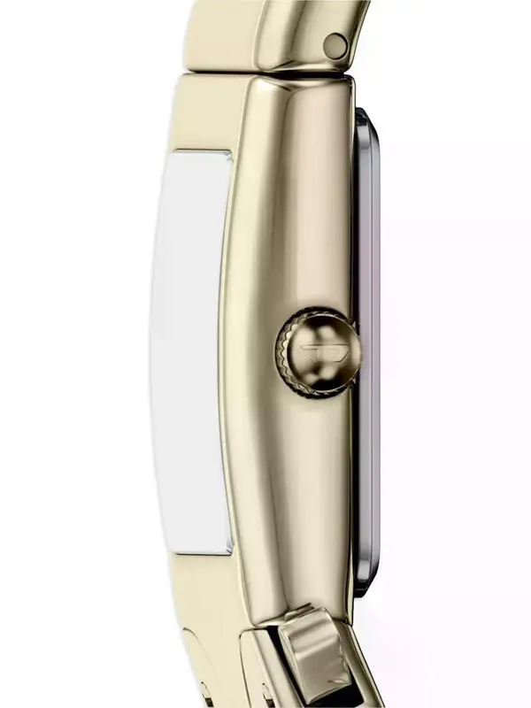 DIESEL® Rectangular Face Chain Bracelet Watch