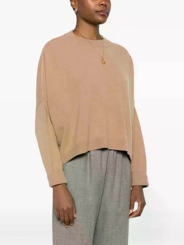 Dusan Crew-neck Long-sleeve Sweater - Neutrals