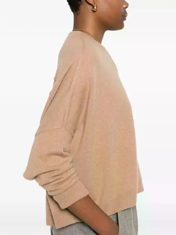 Dusan Crew-neck Long-sleeve Sweater - Neutrals