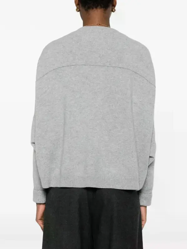 Dusan Round-neck Long-sleeve Sweater - Grey