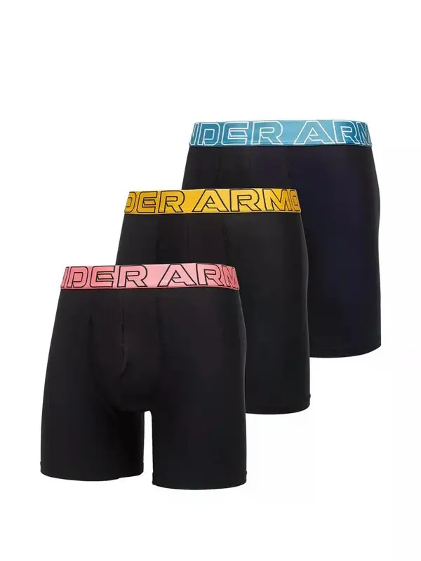 Under Armour Logo Waistband Boxer Briefs - Black