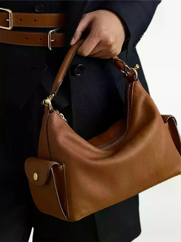 Ralph Lauren Blaike Leather Shoulder Bag - Brown