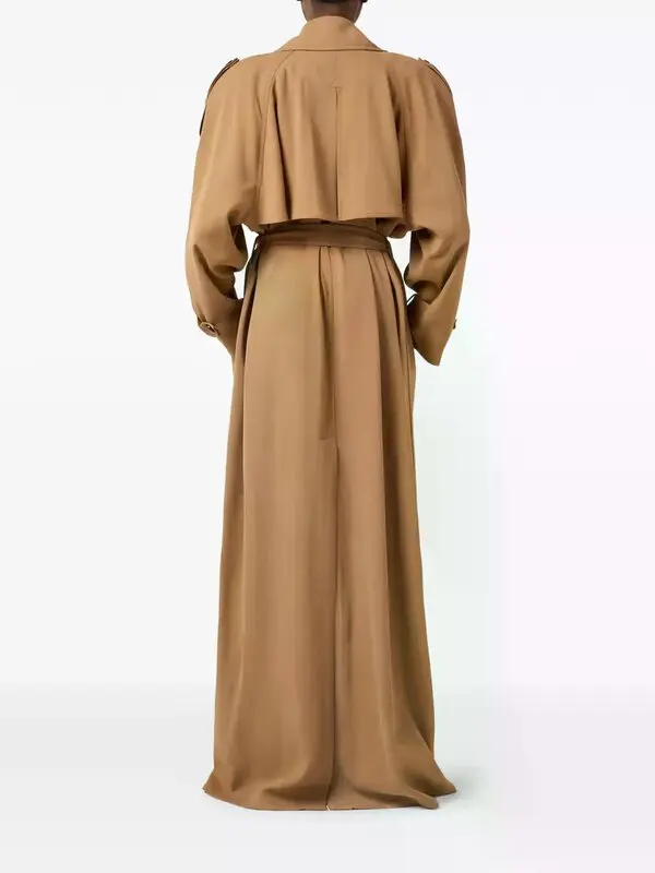 Elisabetta Franchi Flowing Gabardine Trench Coat