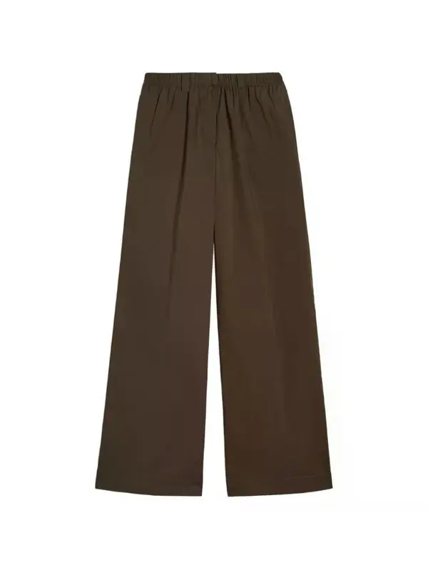Aspesi Elasticated Wide Leg Trousers - Green