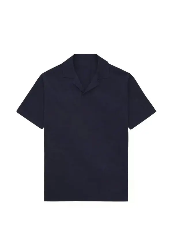 FORTELA Adrien Camp-collar Polo Shirt - Blue