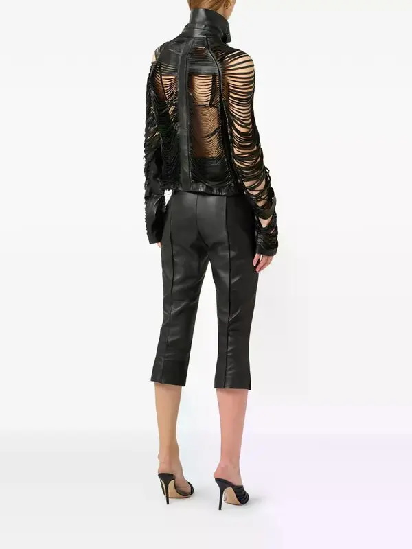 Elisabetta Franchi Fringed Leather Jacket