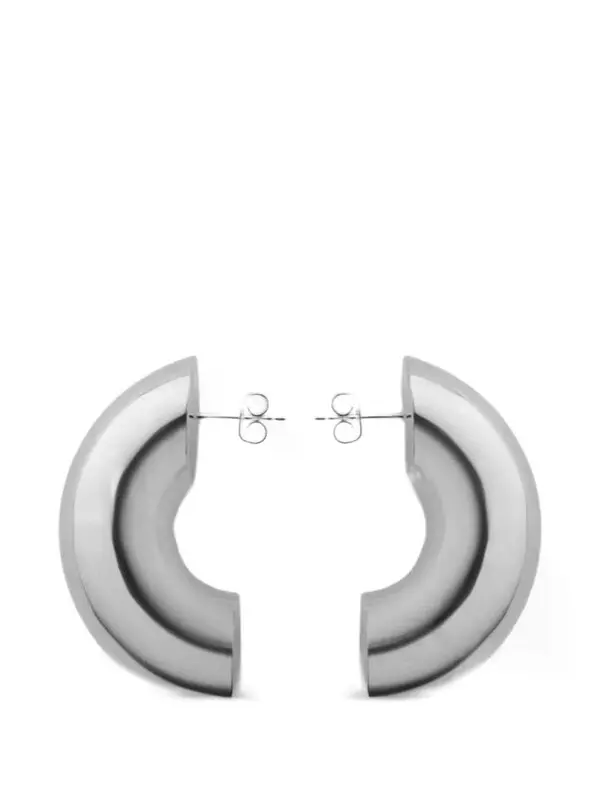 Éliou Chunky Hoop Earrings - Silver
