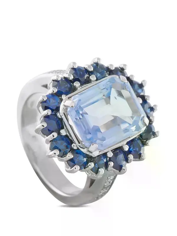 LB EXCLUSIVE Diamonds And Sapphires Ring - Silver