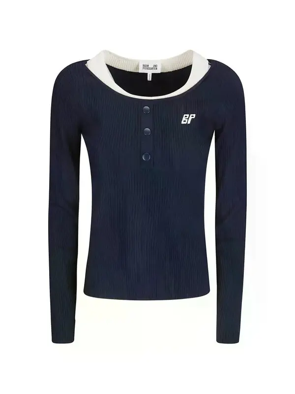 Baum Und Pferdgarten Clary Ribbed Knit Sweater - Blue