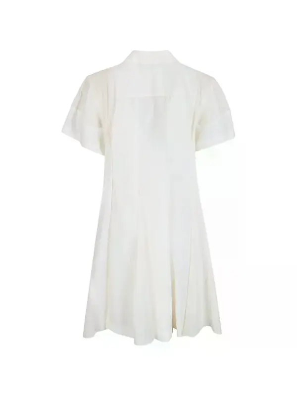 Sacai Button Flap-pocket Wool Midi Dress