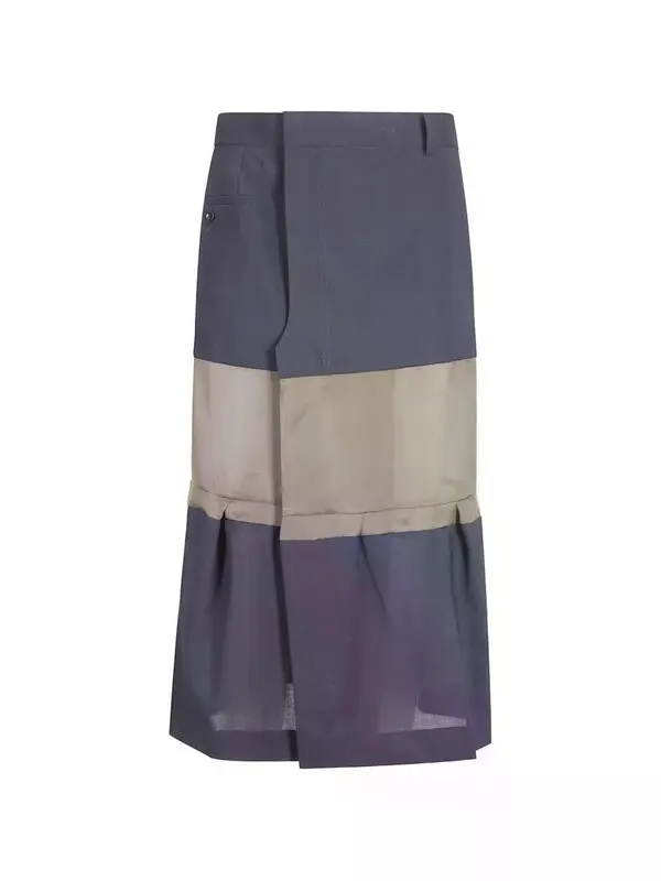 Sacai Panelled Mini Skirt