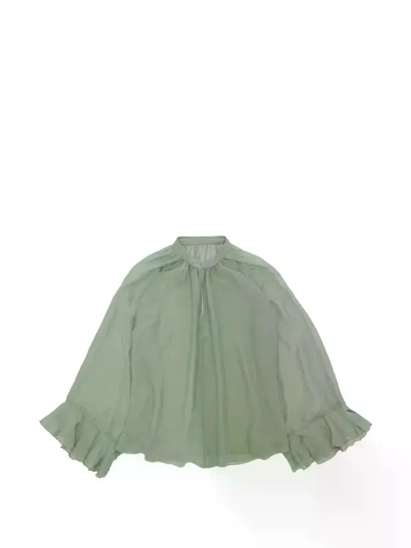 FORTELA Ambre Silk Blouse - Green