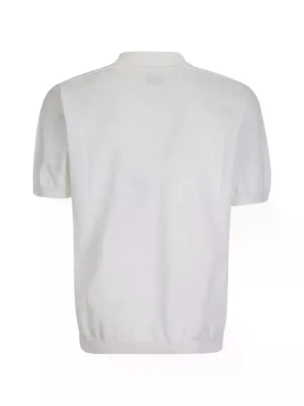 C.P. COMPANY Short Sleeve Polo Shirt - White
