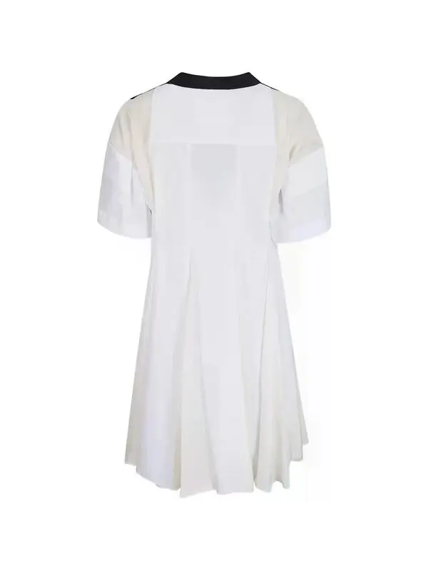 Sacai Poplin Knit Mini Dress