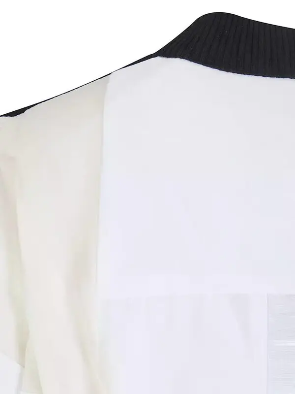 Sacai Poplin Knit Mini Dress