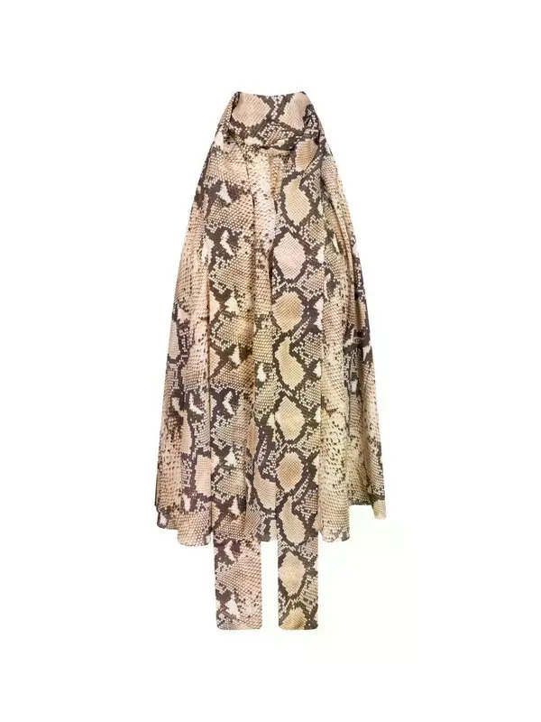 7 For All Mankind Snake-print Sleeveless Blouse