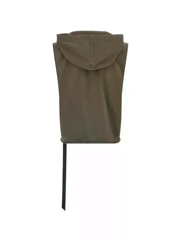 Rick Owens Hooded Vest - Brown