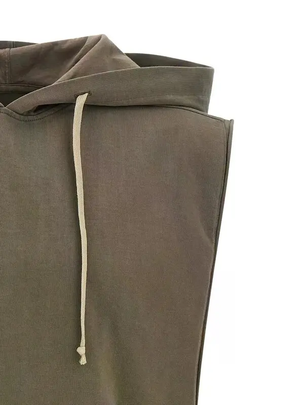 Rick Owens Hooded Vest - Brown