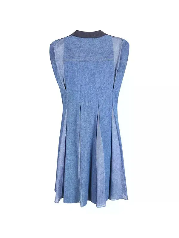 Sacai Denim Knit Mini Dress