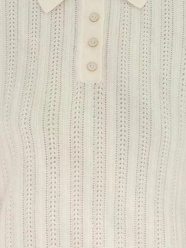 Zimmermann Ribbed Polo Top