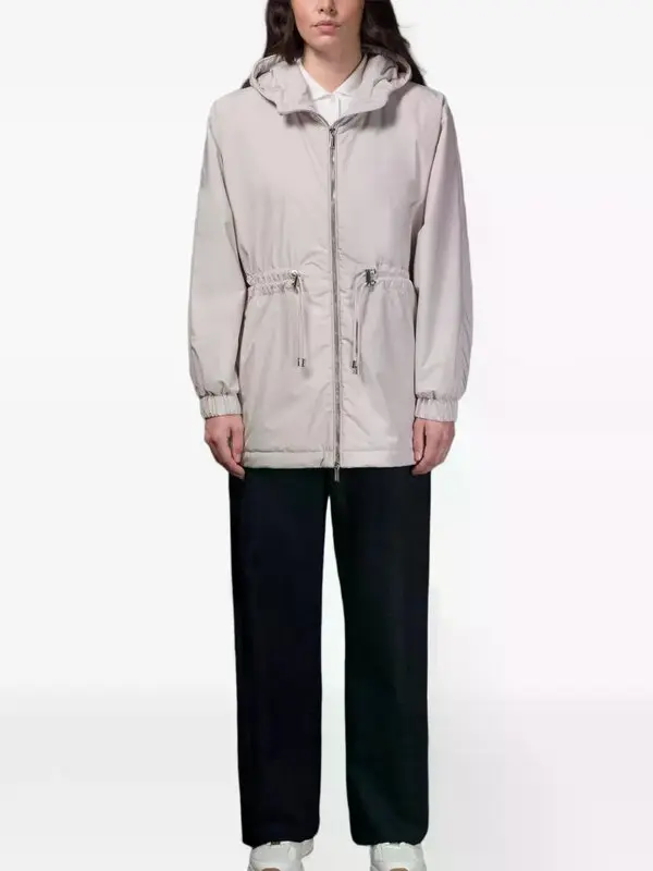 MOORER Galilea-stp Hooded Zipped Jacket - Neutrals