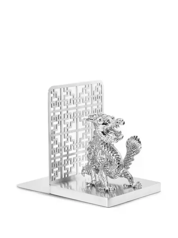 Shanghai Tang Dragon Bookend - Silver