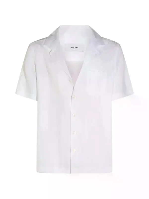 LARDINI V-neck Short-sleeved Shirt